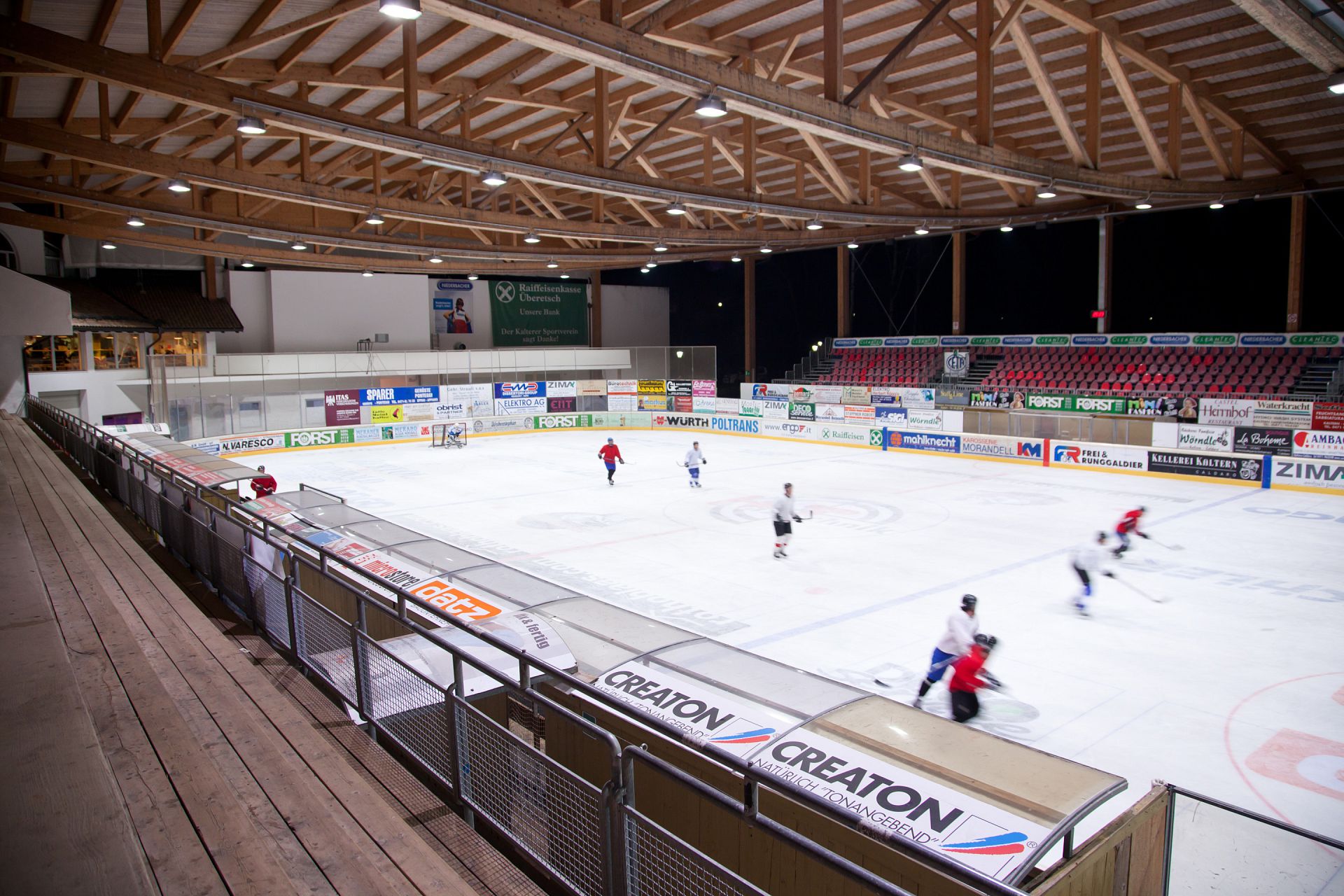 Ice skating, curling and ice hockey